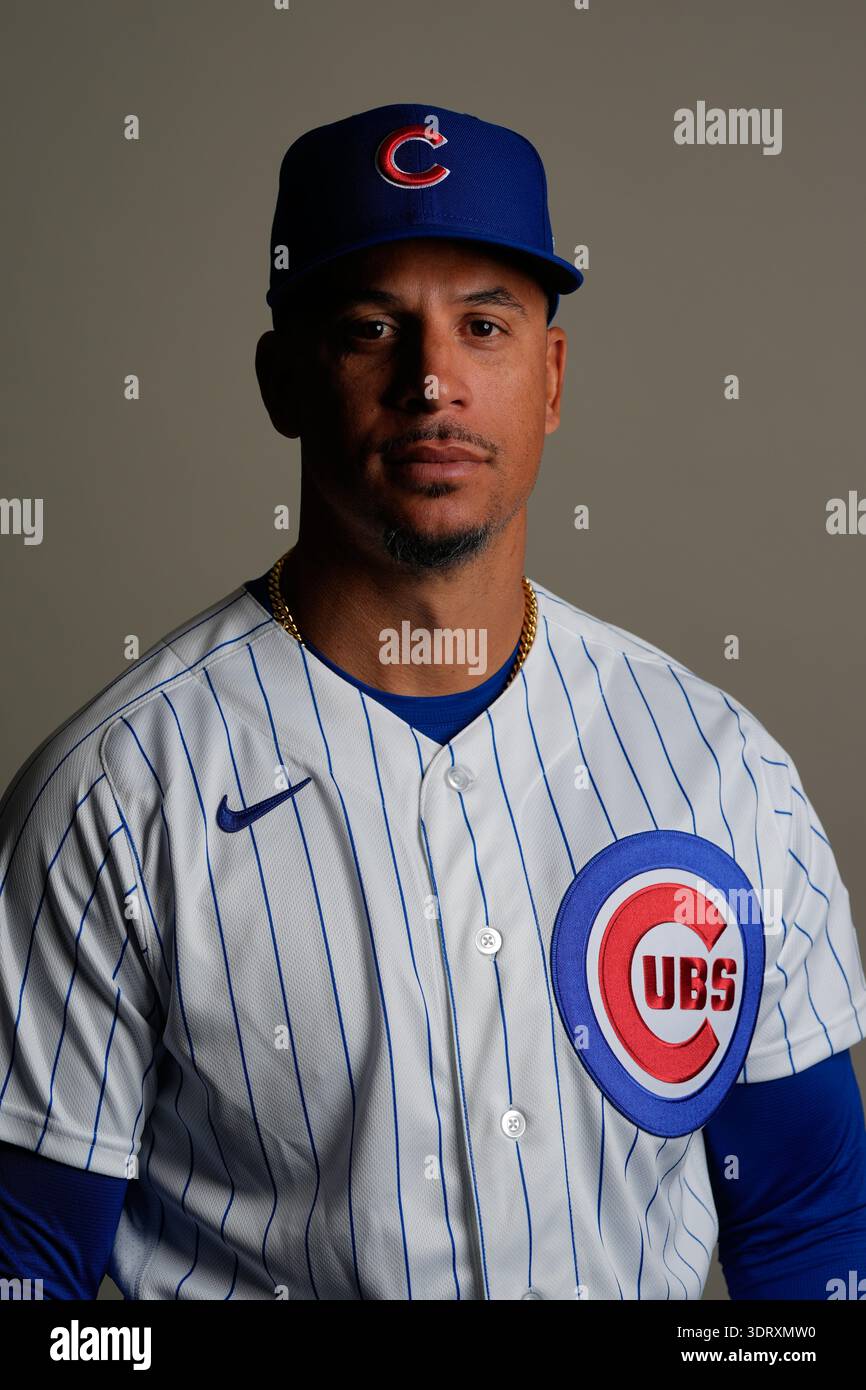 Chicago Cubs' Quintin Berry is seen Tuesday, Feb. 17, 2026, in Mesa ...