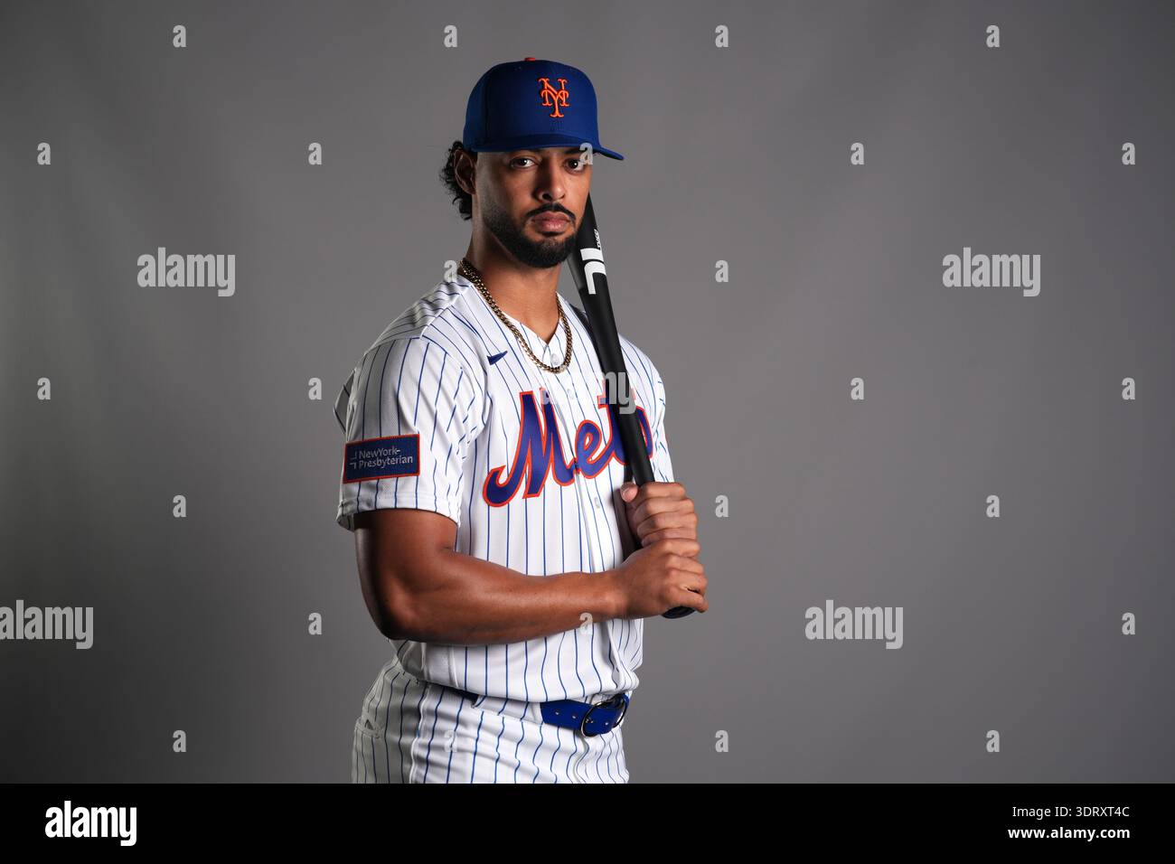 This is a 2026 photo of MJ Melendez of the New York Mets baseball team ...