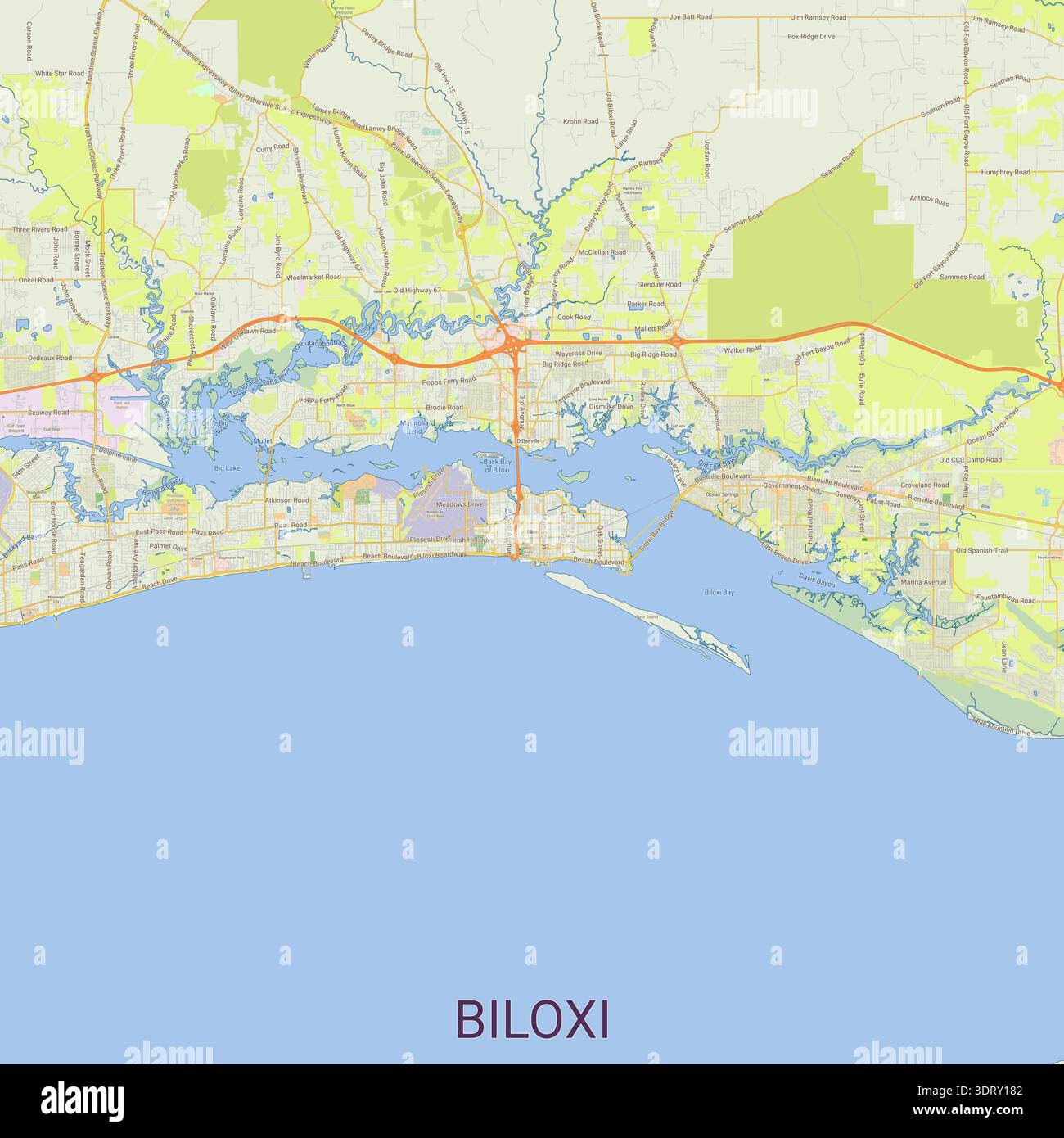 Coastal district map Stock Vector Images - Alamy