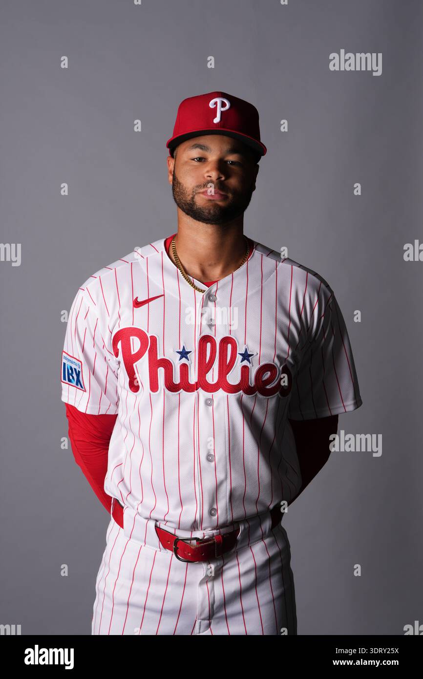 This is a 2026 photo of Justin Crawford of the Philadelphia Phillies ...