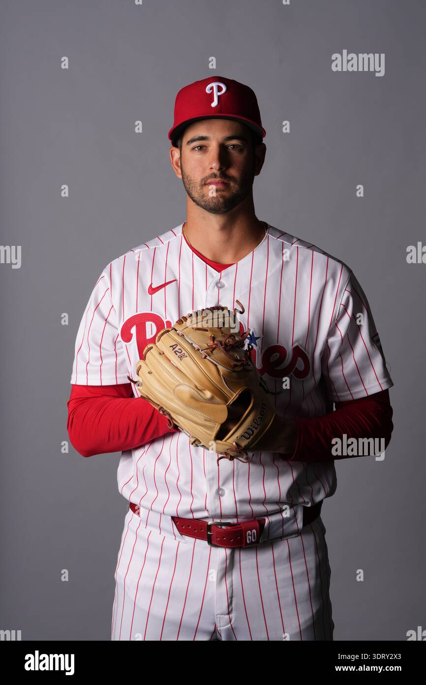 This is a 2026 photo of Max Lazar of the Philadelphia Phillies baseball ...
