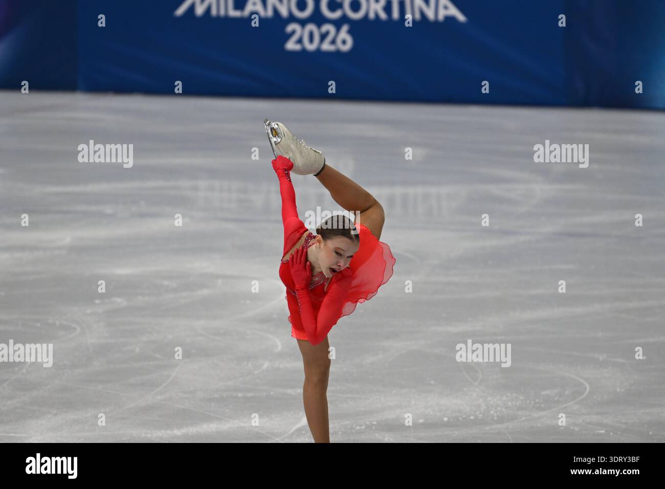 MILAN, ITALY - 19 FEBRUARY 2026: Mariia SENIUK of Israel compete during ...