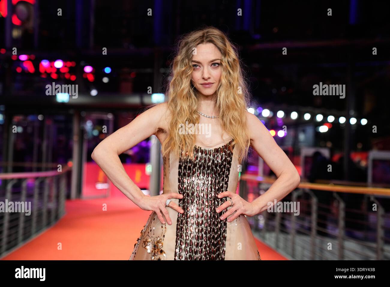 Actor Amanda Seyfried poses for photographers at the premiere for the ...