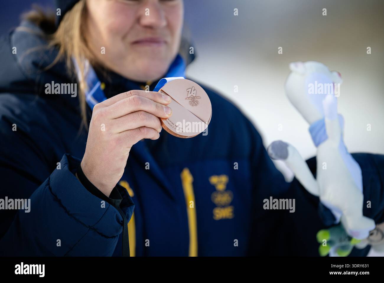 Anna SWENN LARSSON (Sweden), Skiing Slalom Women, Milano Cortina 2026 ...