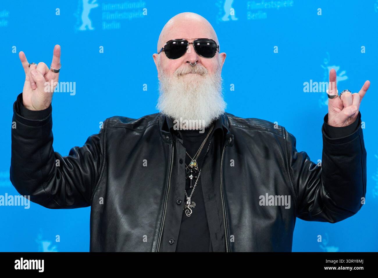 Rob Halford poses for photographers at the photo call for the film 'The ...