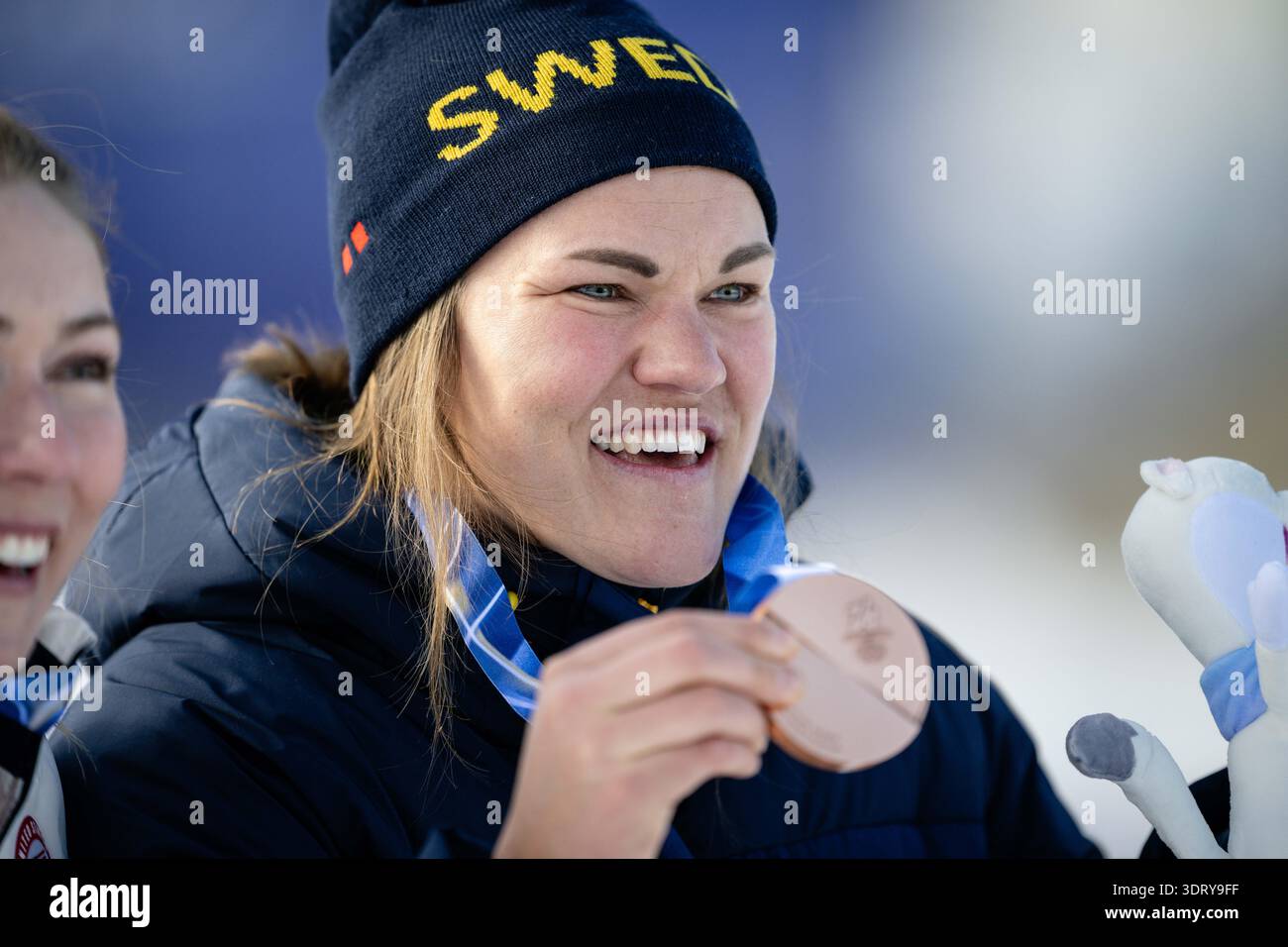 Anna SWENN LARSSON (Sweden), Skiing Slalom Women, Milano Cortina 2026 ...
