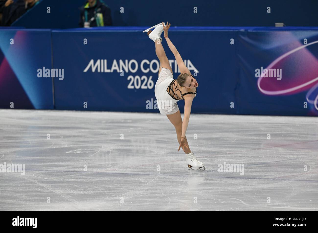 MILAN, ITALY - 19 FEBRUARY 2026: Anastasiia GUBANOVA of Georgia compete ...