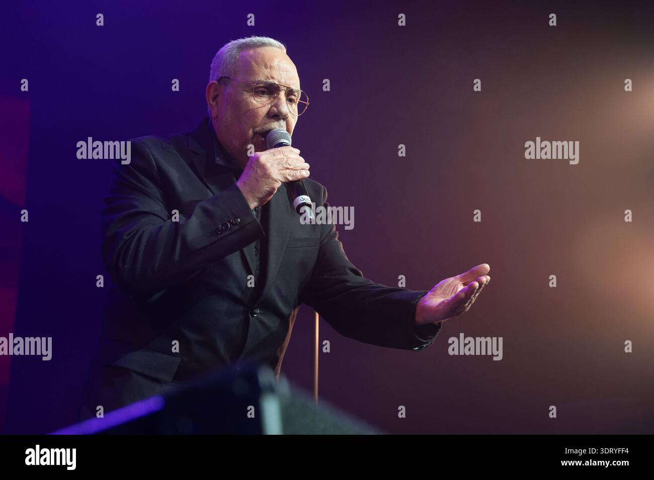 Juan Salazar, the singer from the group Los Chunguitos performs during ...