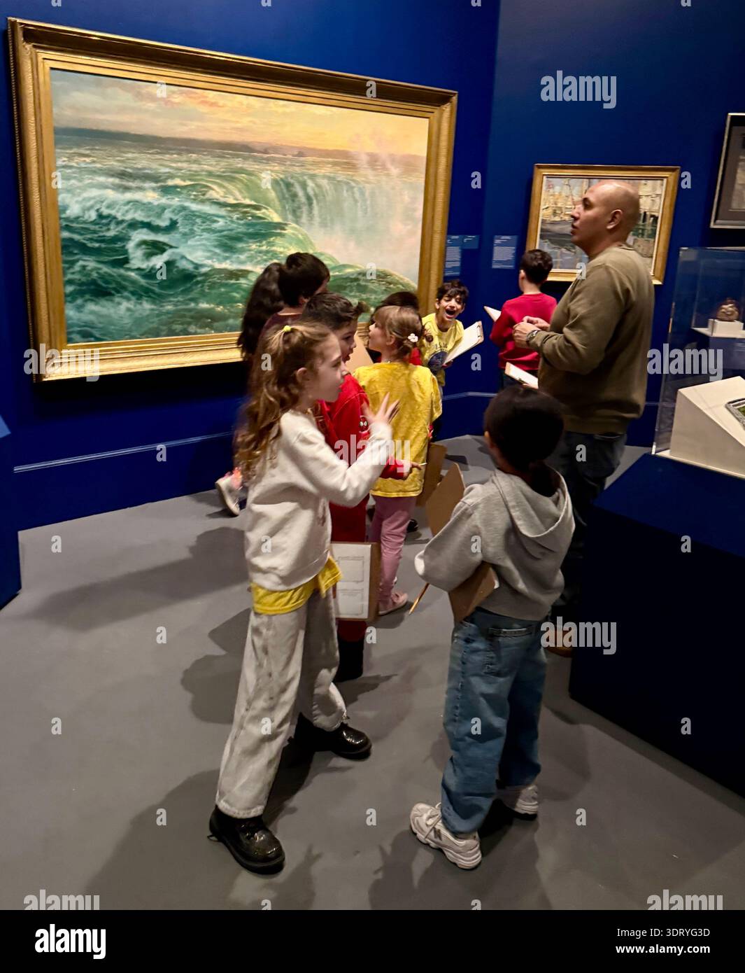 Local school children explore the world of art at the Brooklyn Museum ...