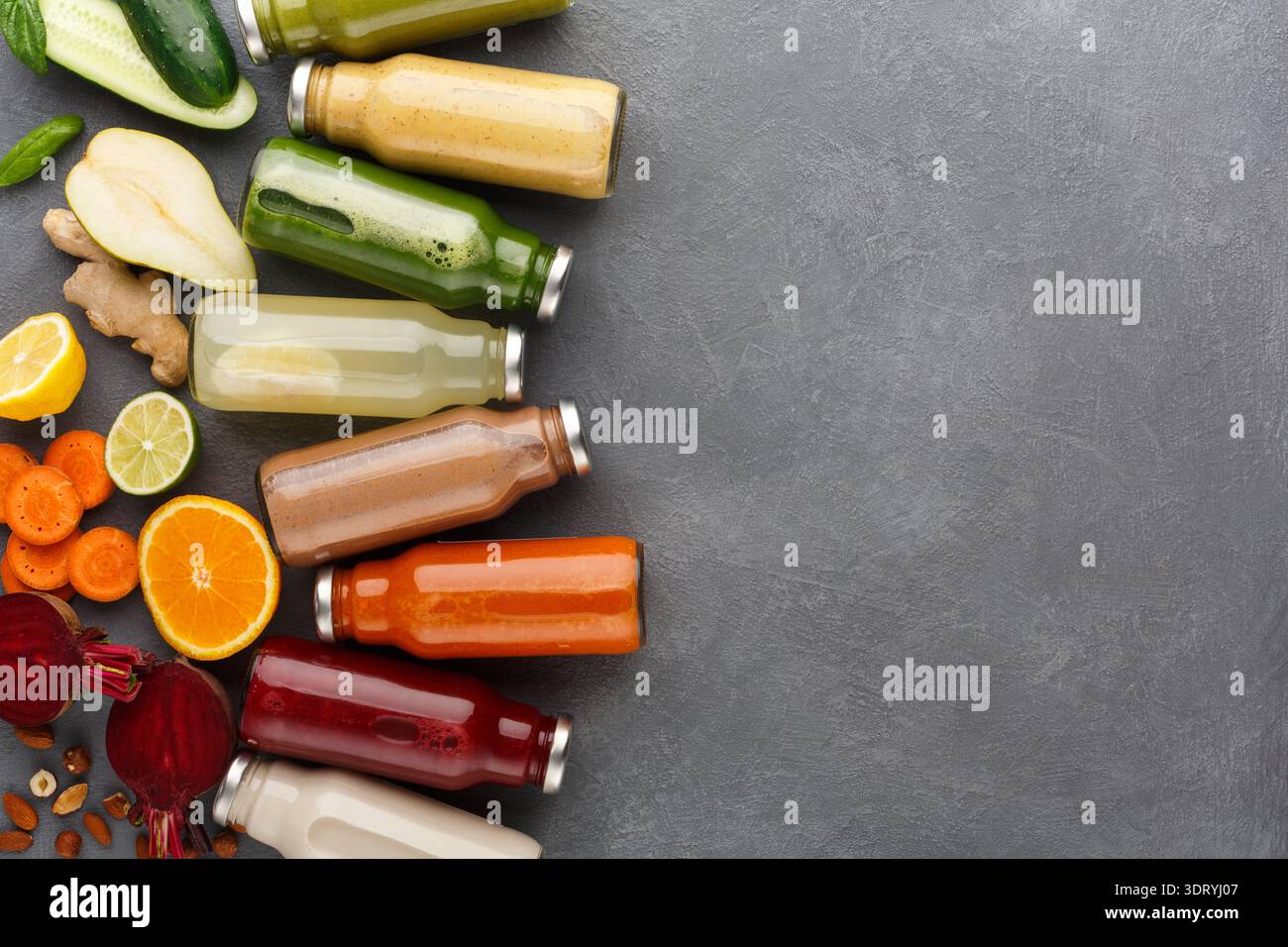 Different types fresh juices hi-res stock photography and images - Alamy