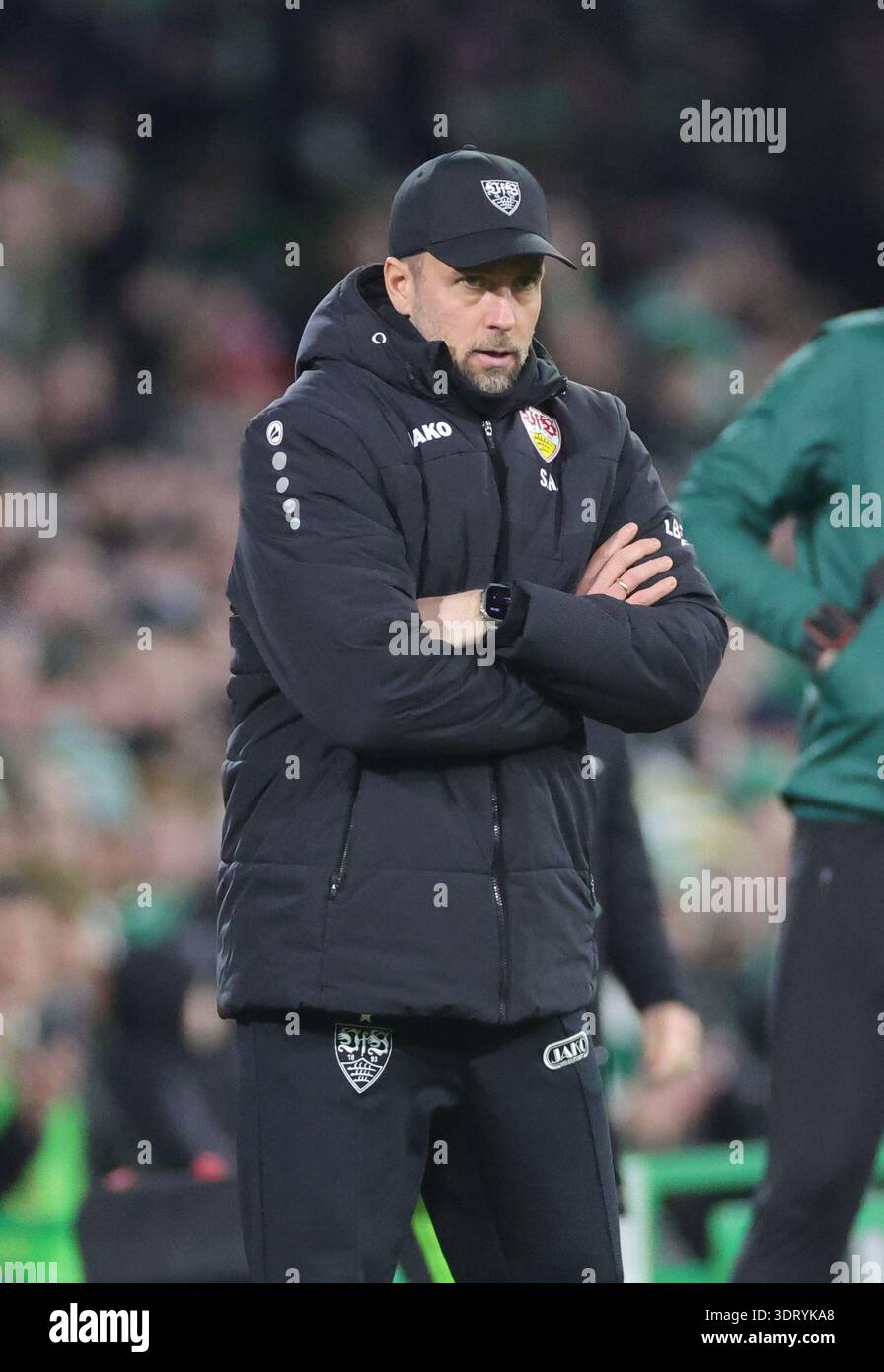 Stuttgart manager Sebastian Hoeness during the UEFA Europa League ...