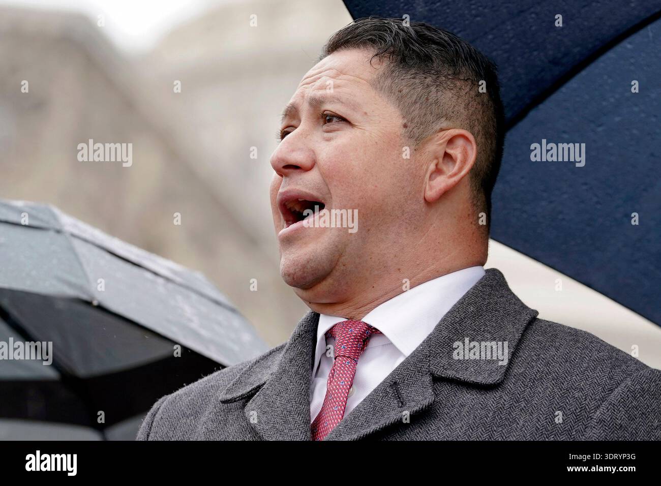 FILE - Rep. Tony Gonzales, R-Texas, speaks during a news conference Dec ...