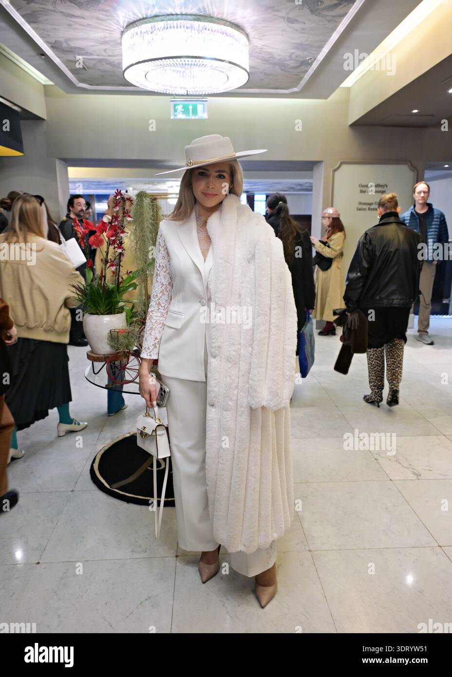 LONDON, UK - FEBRUARY 19, 2026: Rhafaella Morandi at the Paul Costelloe ...