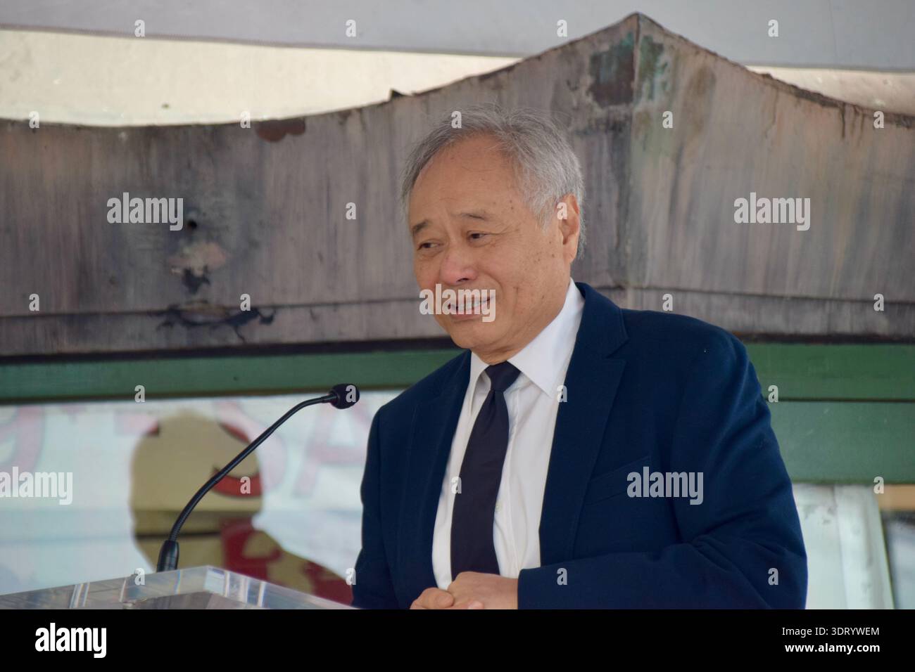 Ang Lee at the Hollywood Walk of Fame ceremony honoring Michelle Yeoh ...