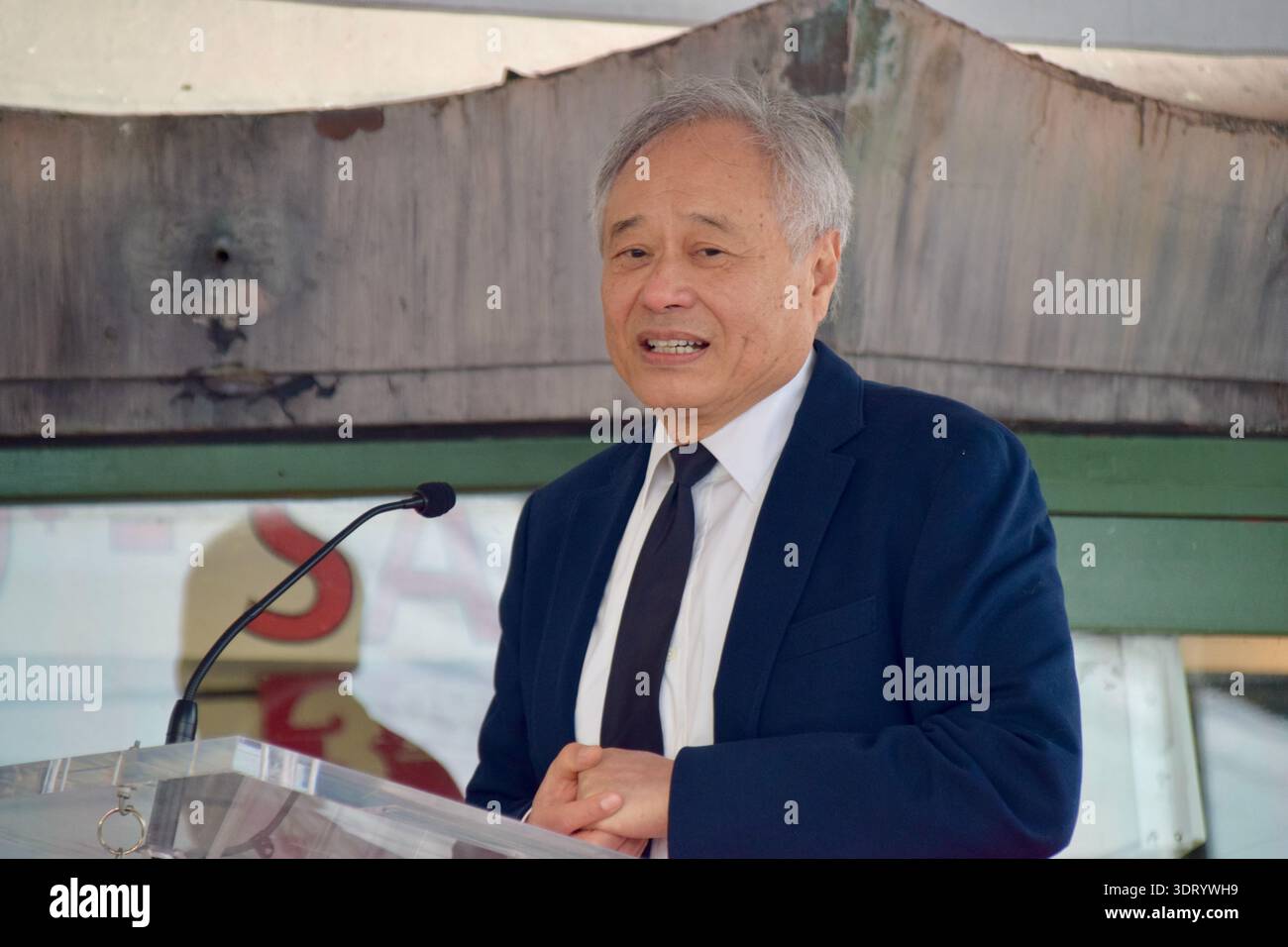 Ang Lee at the Hollywood Walk of Fame ceremony honoring Michelle Yeoh ...