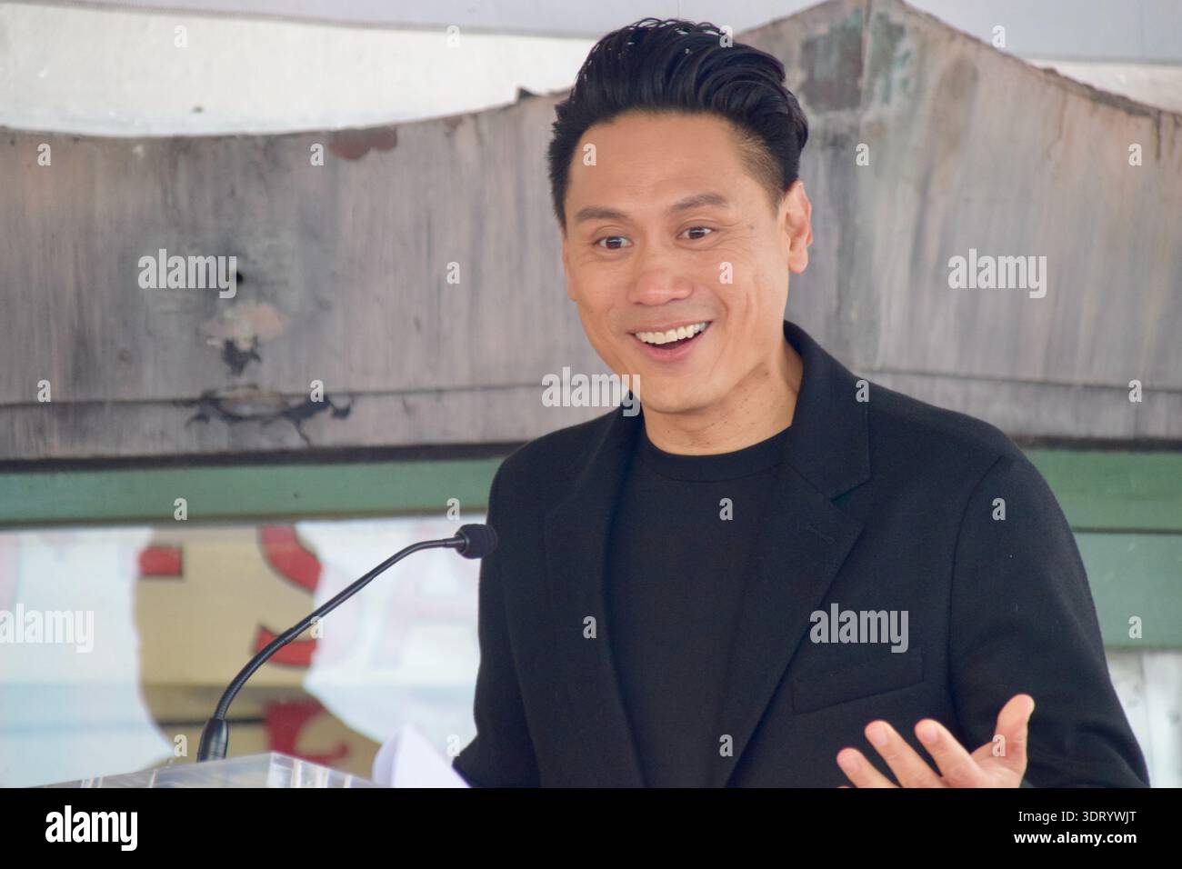 Jon M. Chu attends the Hollywood Walk of Fame ceremony honoring ...