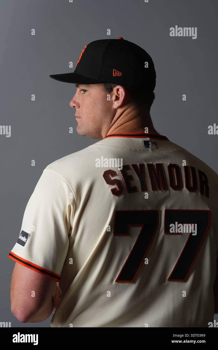 This is a 2026 photo of Carson Seymour of the San Francisco Giants ...