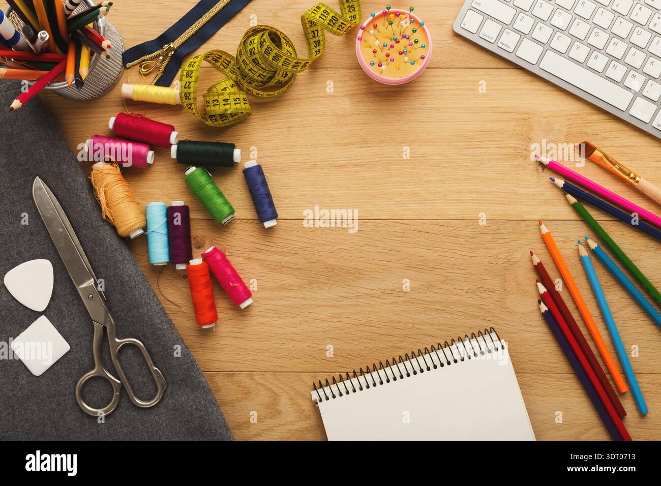 Crafting Ideas for Fun Activities With Tools and Supplies Stock Photo ...