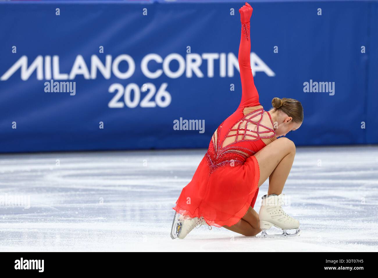 Milan, Lombardy, Italy. 19th Feb, 2026. MARIIA SENIUK of Israel skates ...