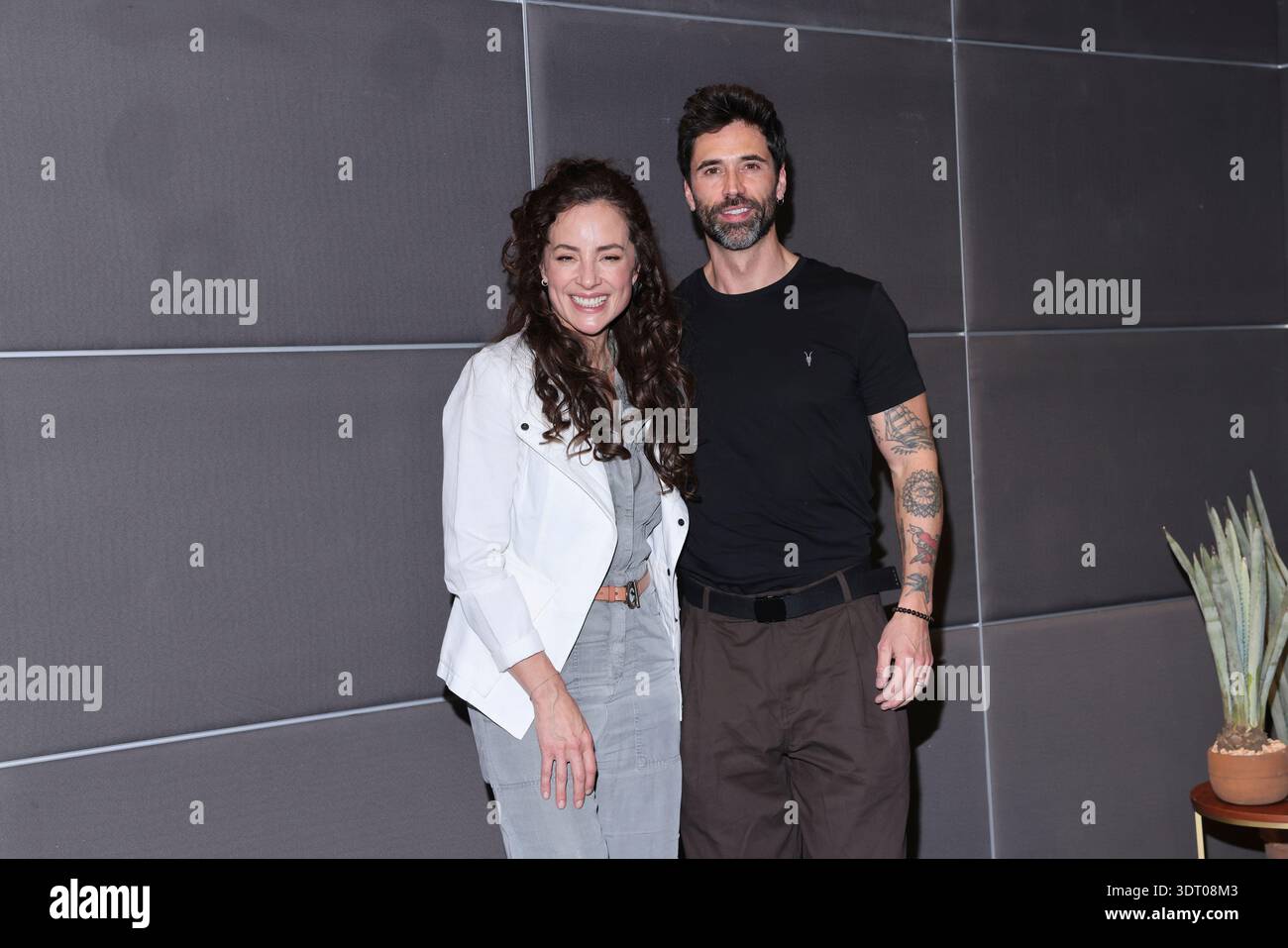 Marisol del Olmo and Matias Novoa attend the press conference for the ...