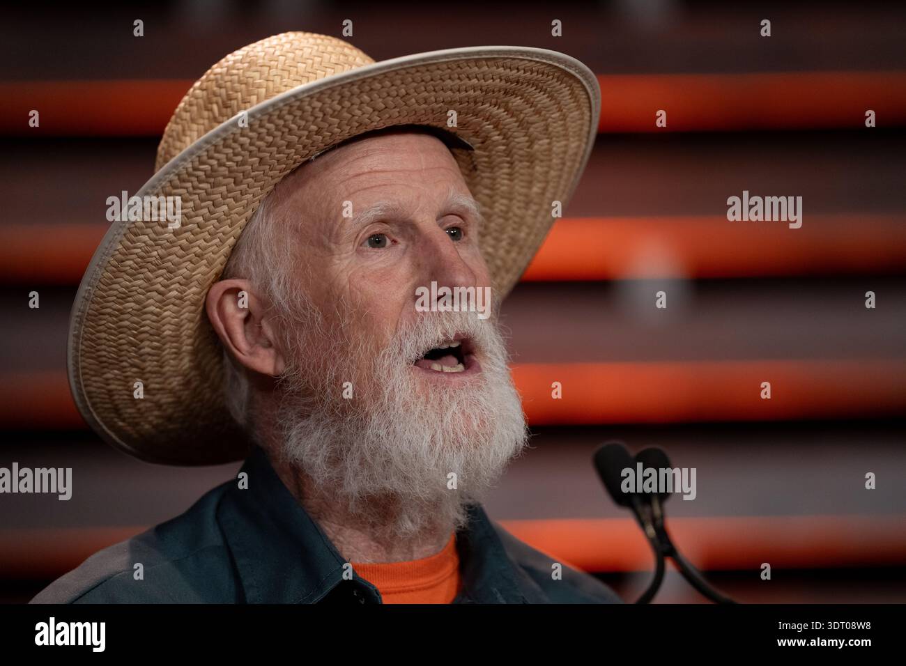 NDP leadership Candidate Tony McQuail speaks during the NDP English ...