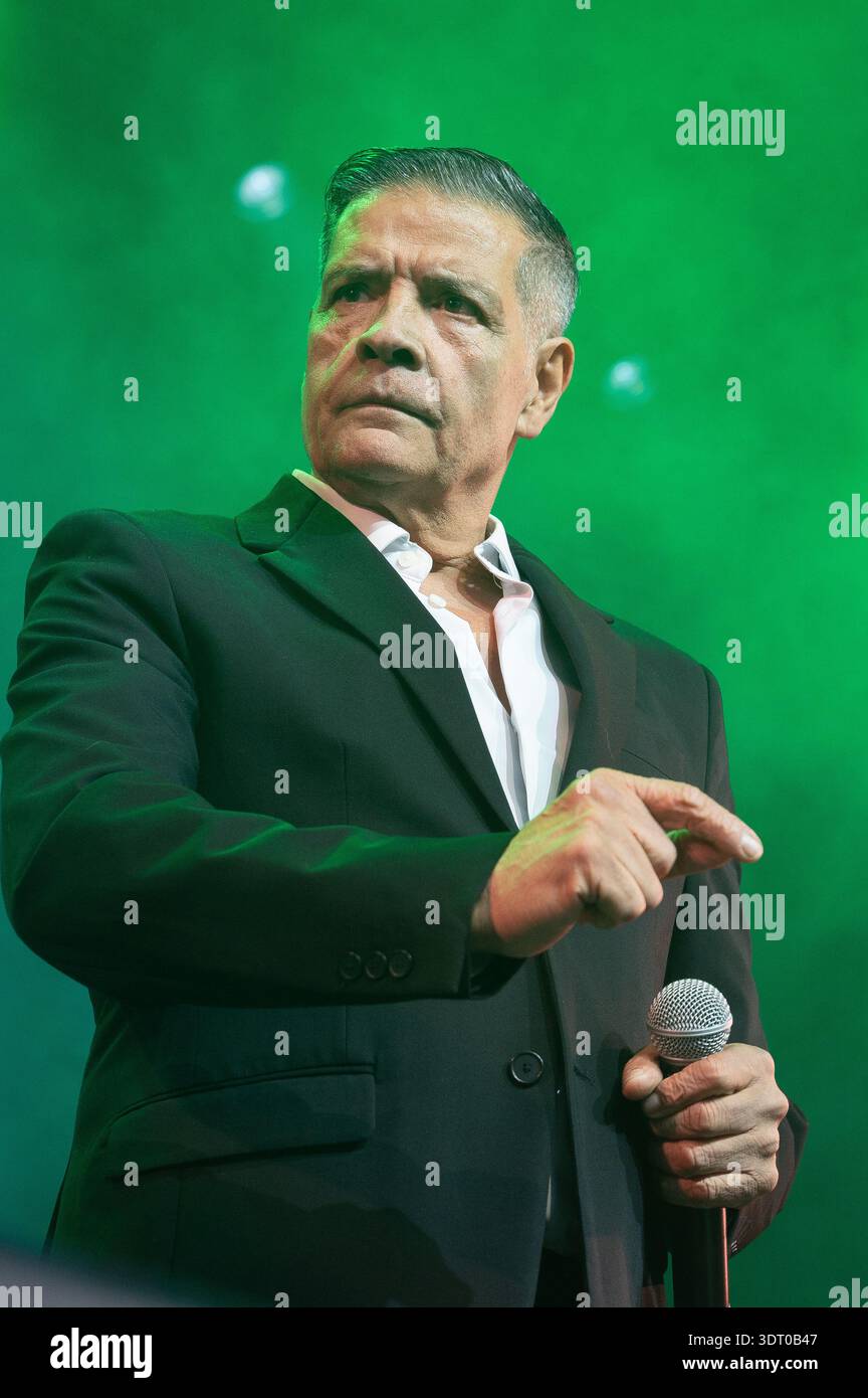 Jose Salazar, the singer from the group Los Chunguitos performs during ...