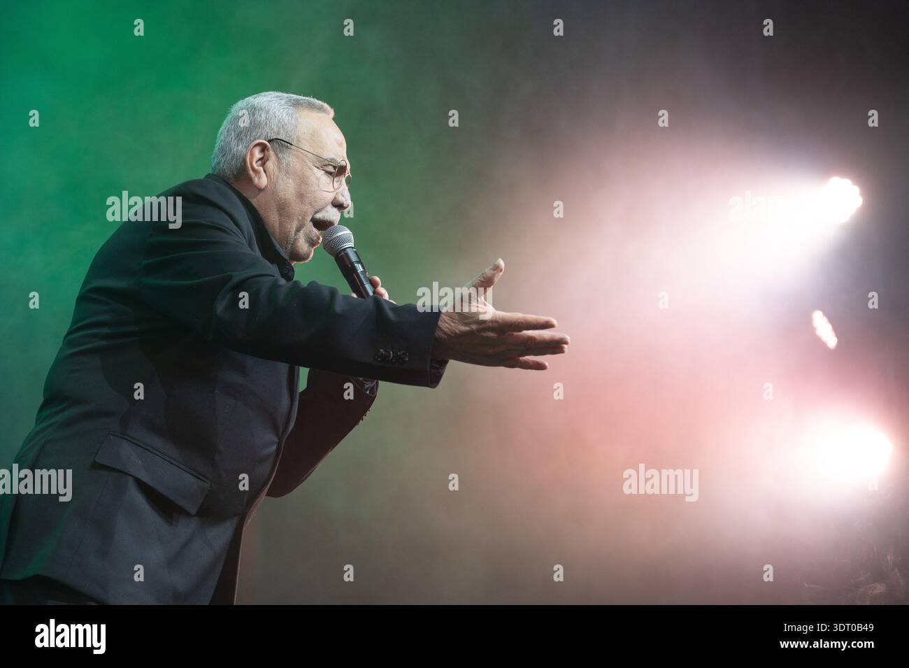 Jose Salazar, the singer from the group Los Chunguitos performs during ...