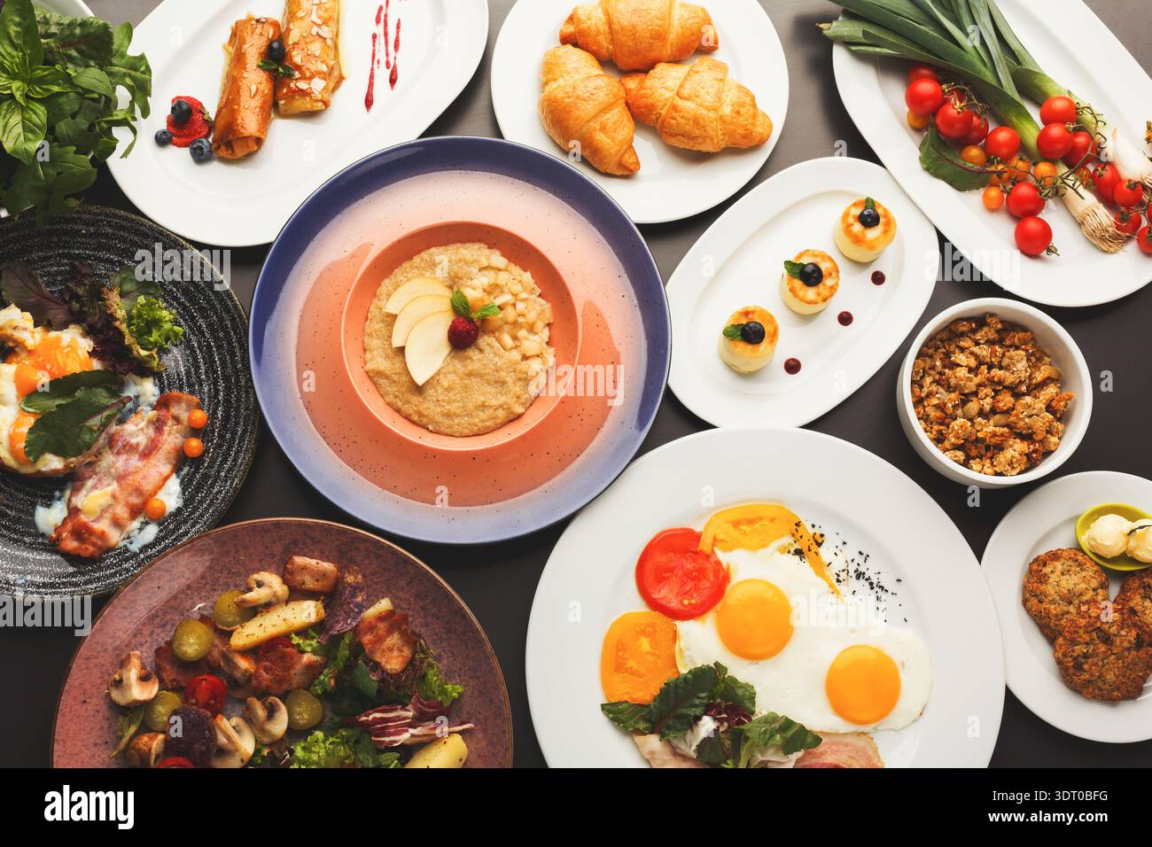 Celebration breakfast items fruits hi-res stock photography and images ...