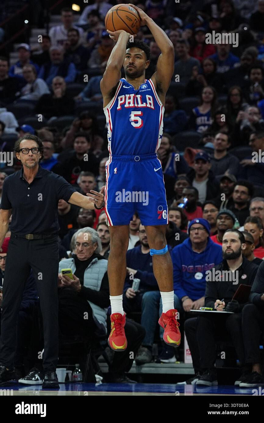 Philadelphia 76ers' Quentin Grimes plays an NBA basketball game ...