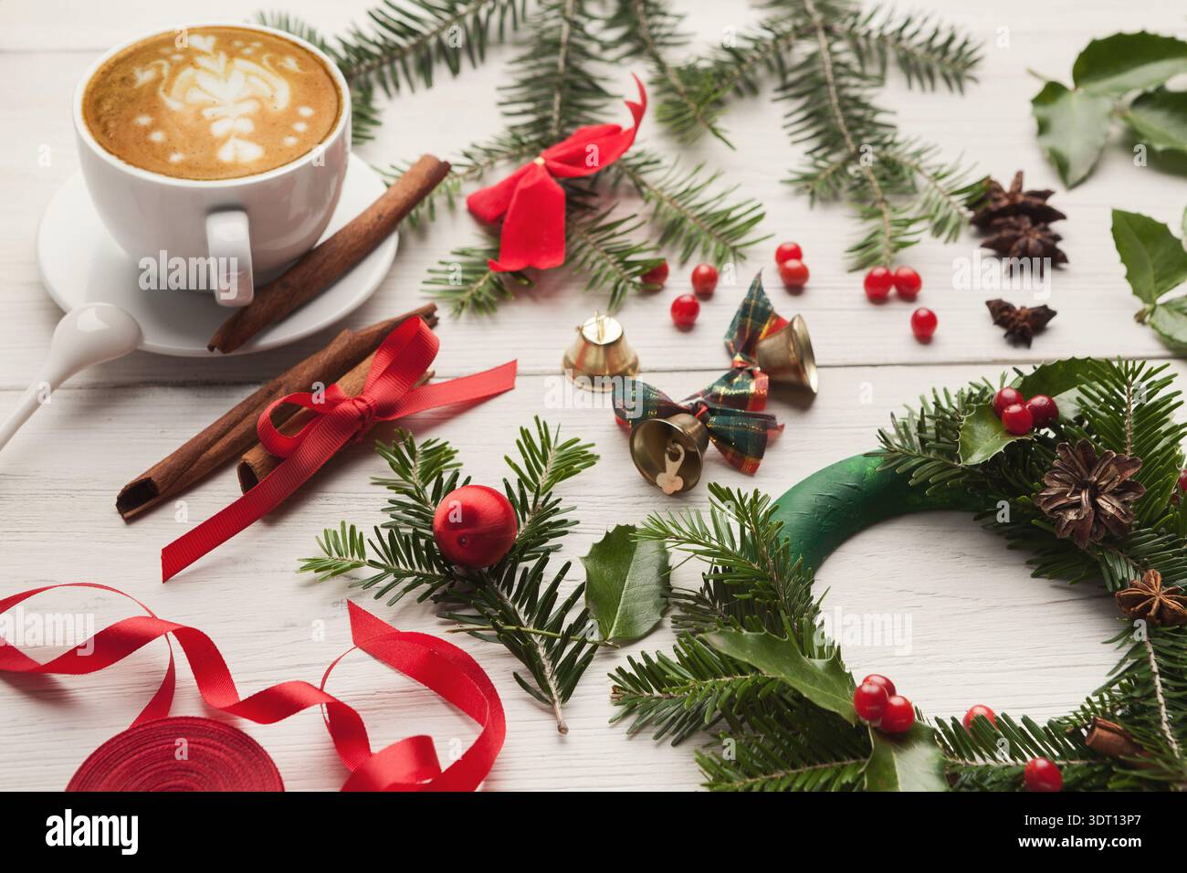 Coffee holiday decorations create hi-res stock photography and images ...