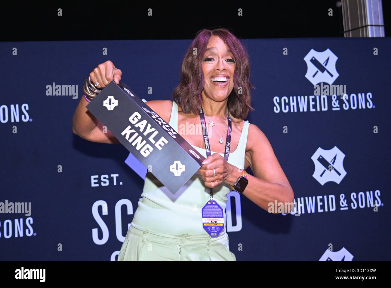 Gayle King appears at South Beach Wine & Food Festival's Burger Bash on ...