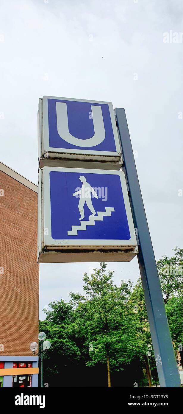 U-bahn underground sign,the German subway system Stock Photo - Alamy