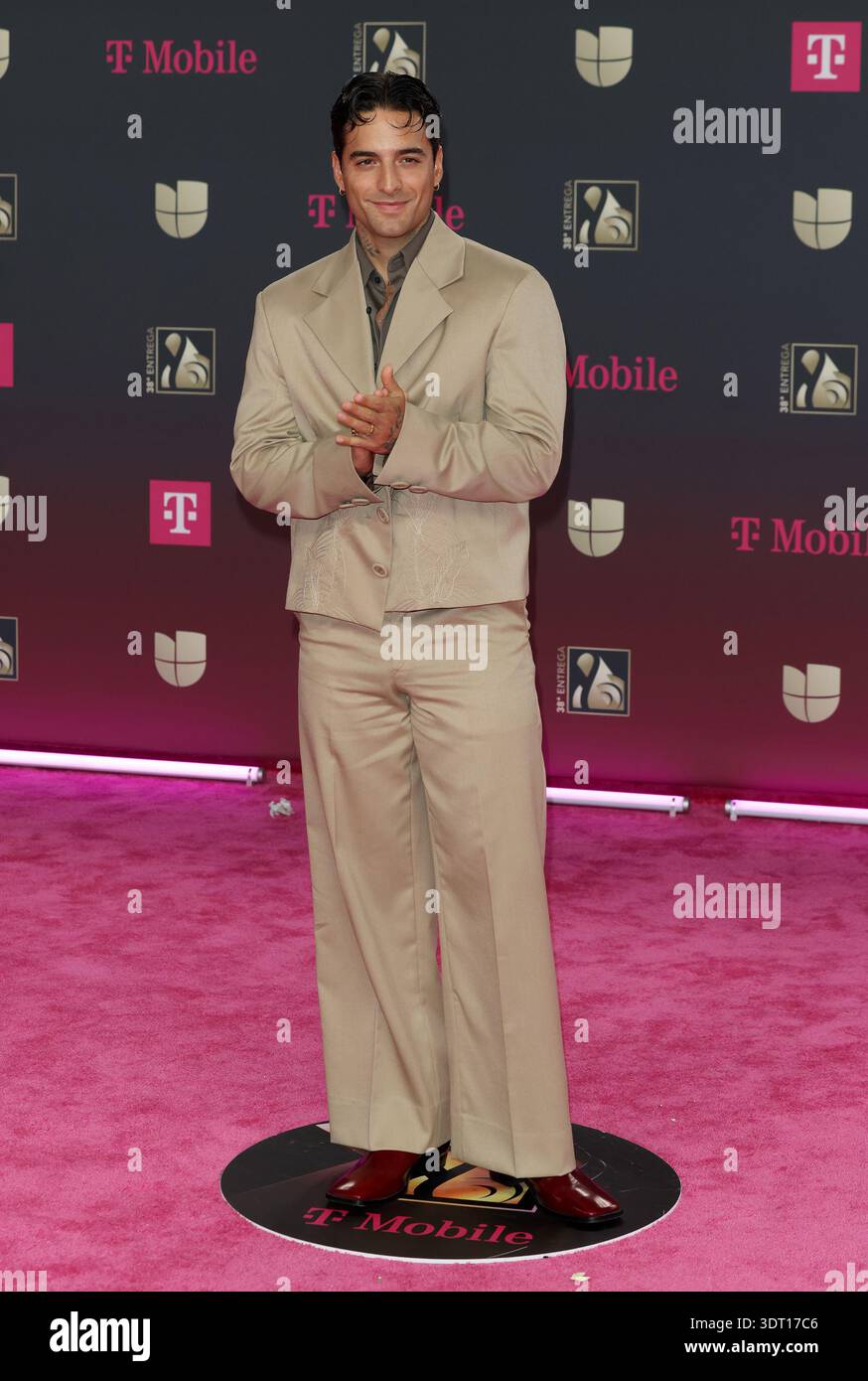 MIAMI, FLORIDA - FEBRUARY 19: Maluma attends Univision's 38th Premio Lo ...