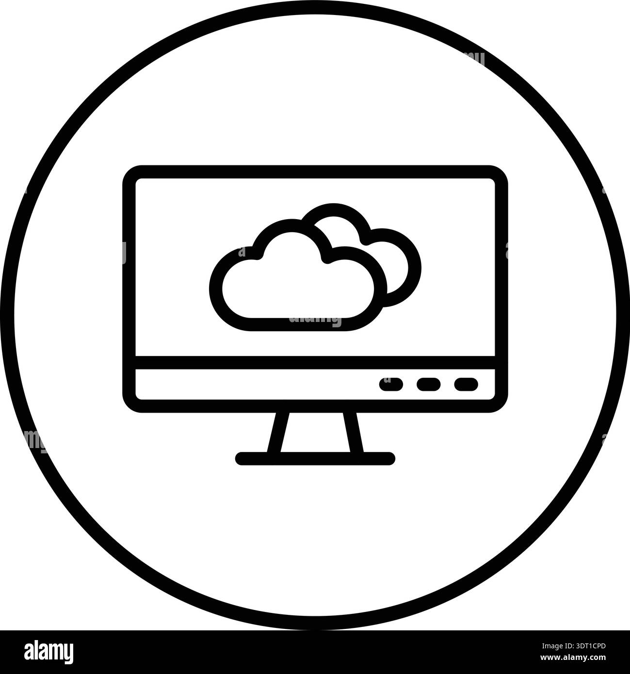 Forecast concept icon flat Black and White Stock Photos & Images - Alamy