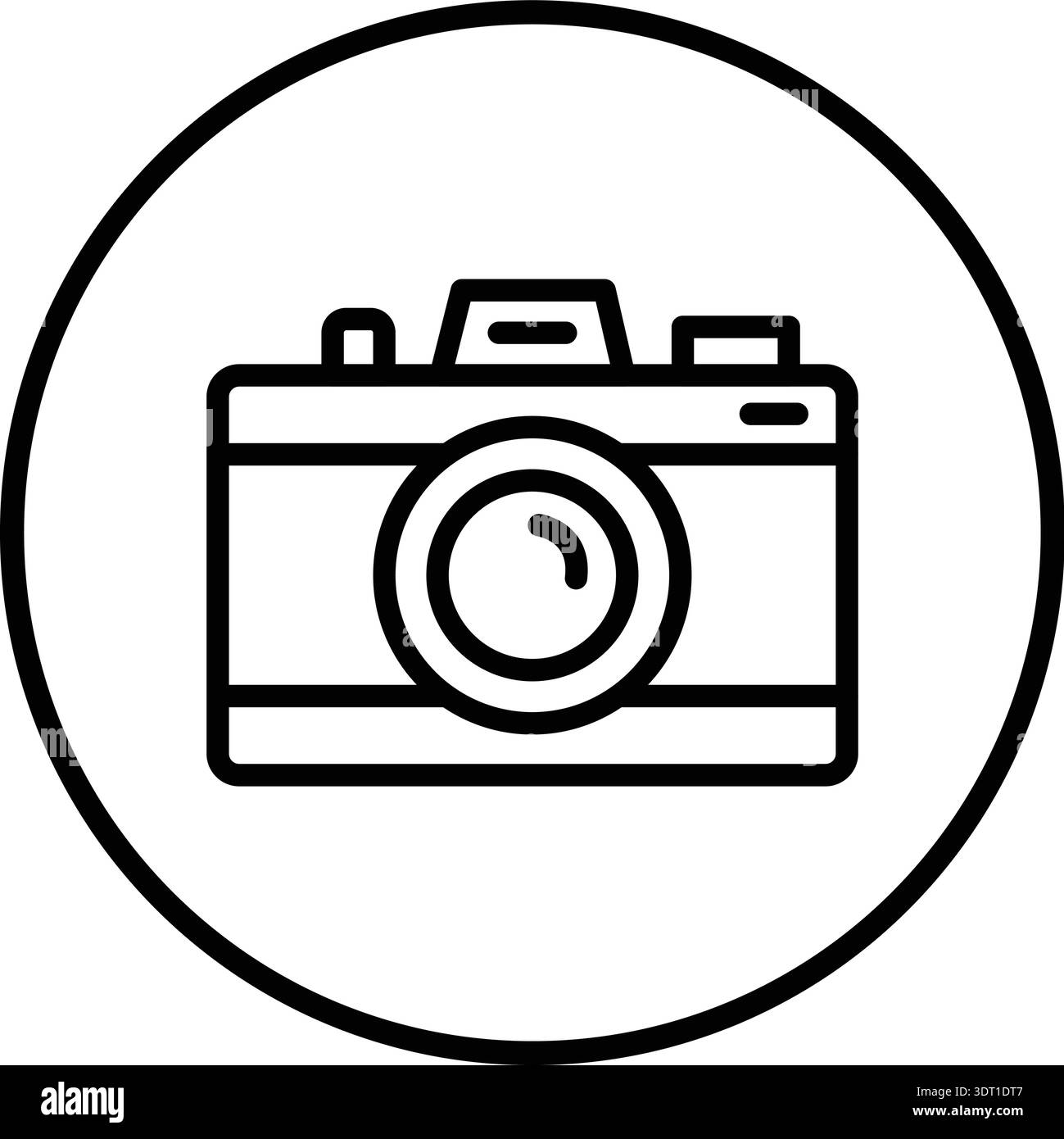 Minimalist camera icon vector Black and White Stock Photos & Images - Alamy