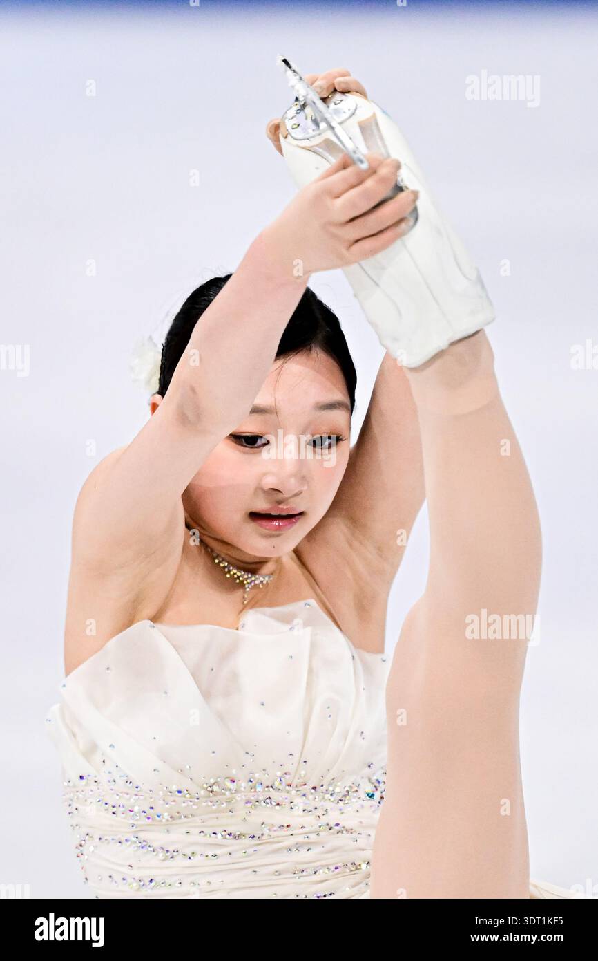 Jia SHIN (KOR), during Women Single Skating Free Skating, at the ...