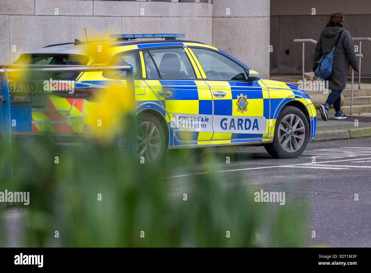 Garda patrol car parked outside Bantry Garda Station, West Cork ...