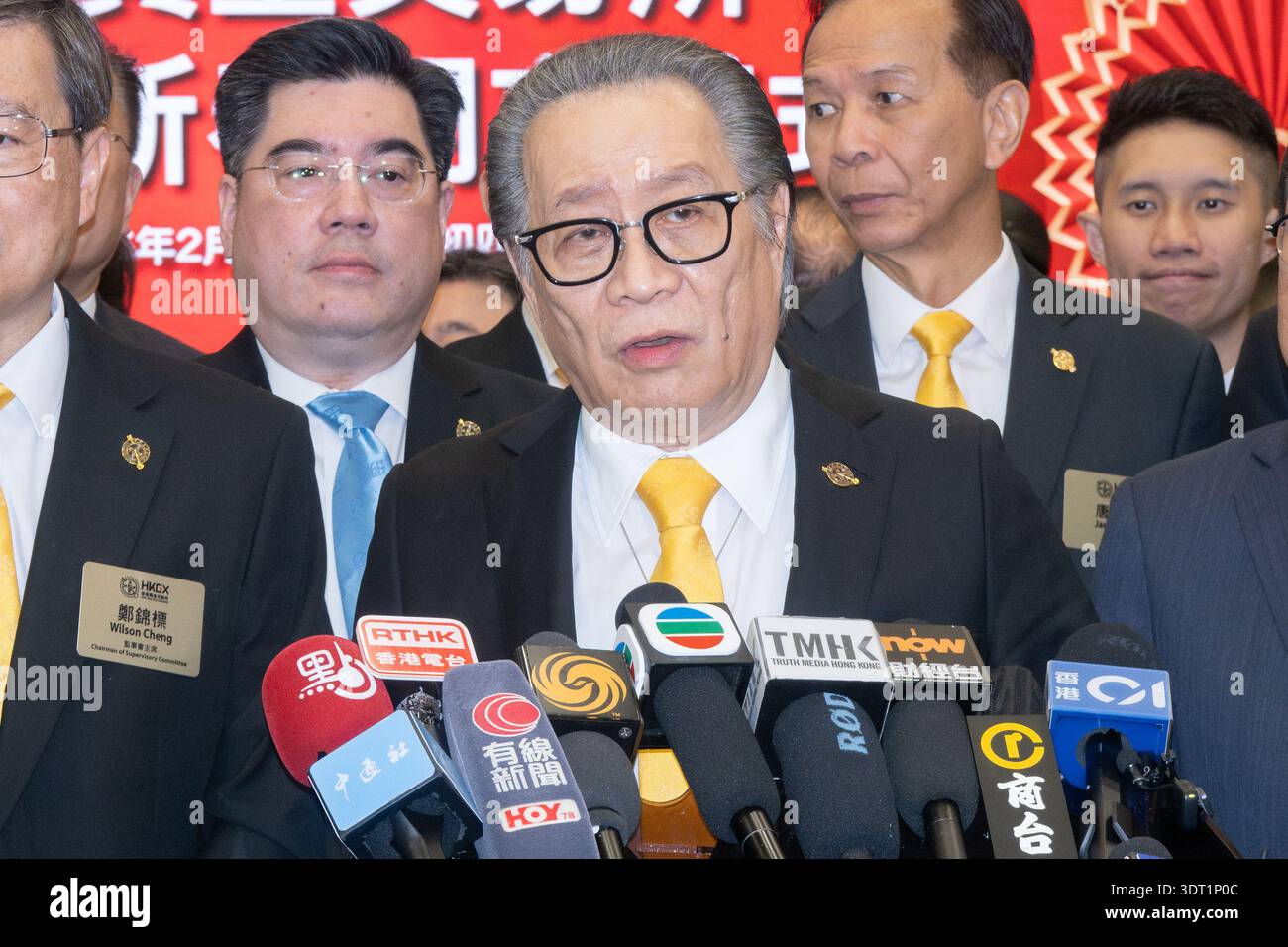 Haywood Cheung Tak-hay (front, centre), Chairman of Hong Kong Gold ...