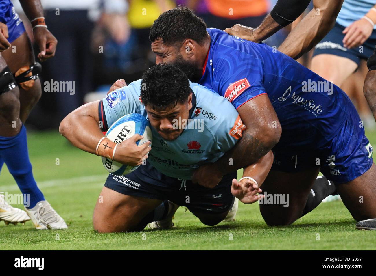 Ioane Moananu of the Waratahs during the Super Rugby Pacific Round 2 ...