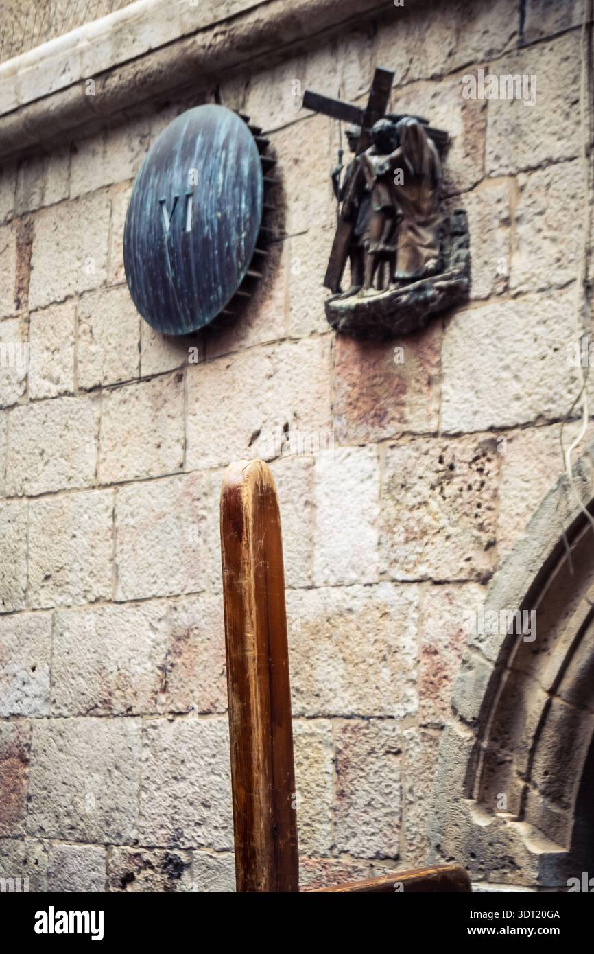 Jerusalem, Israel, 19 February 2026 The historic Via Dolorosa path in ...