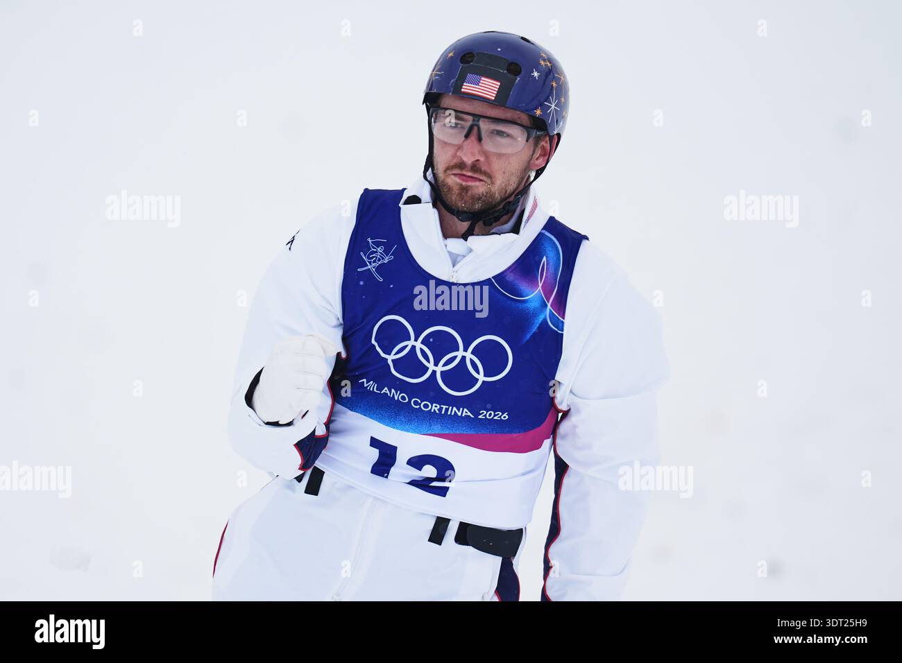 United States' Christopher Lillis celebrates during the men's freestyle ...