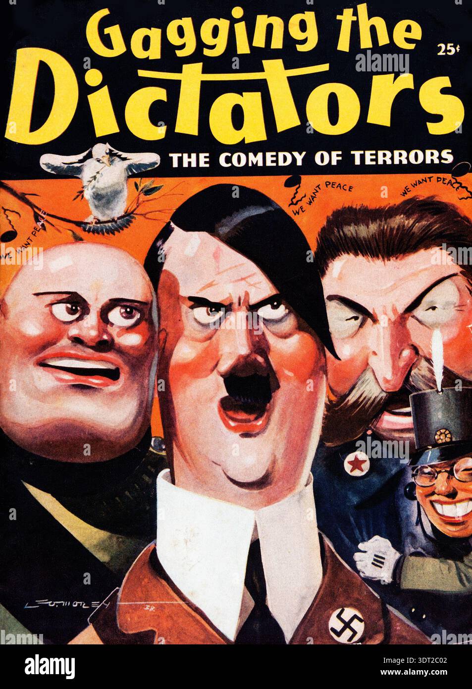 Caricatures hitler hirohito mussolini hi-res stock photography and ...
