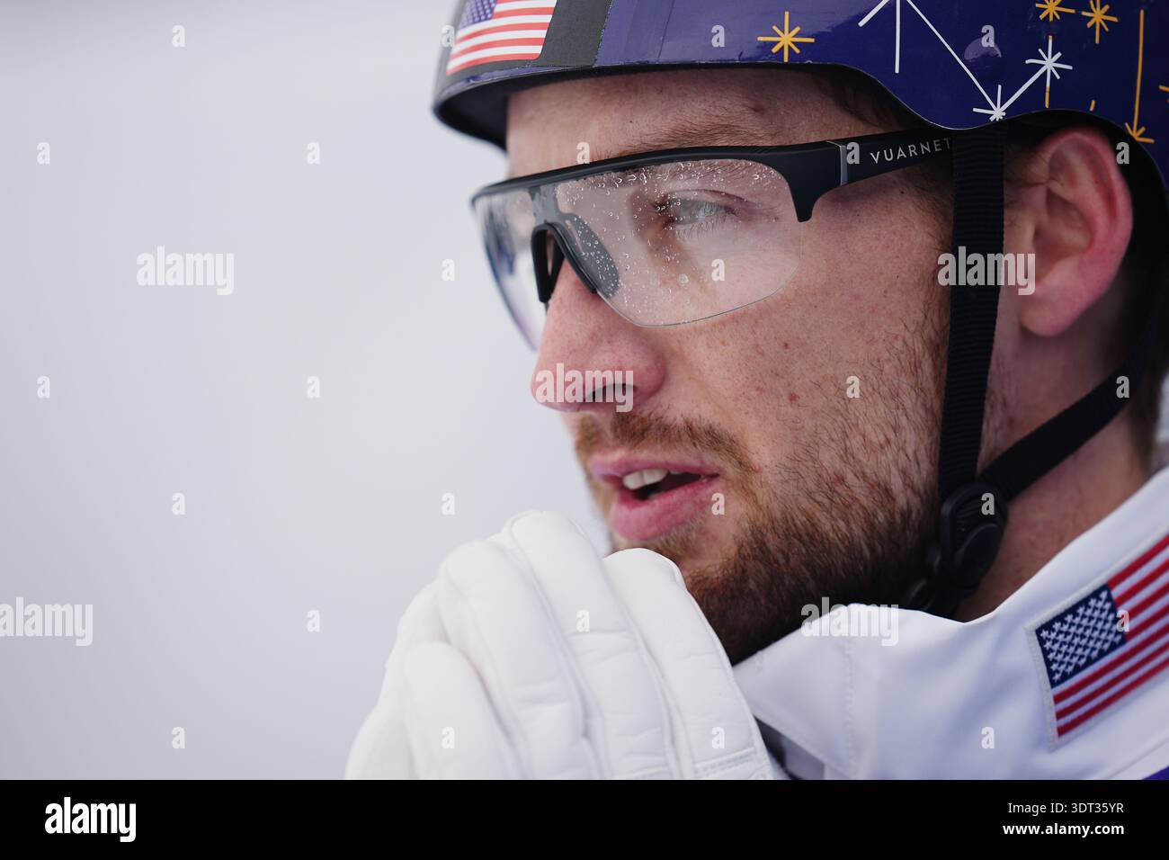 United States' Christopher Lillis waits for his score during the men's ...