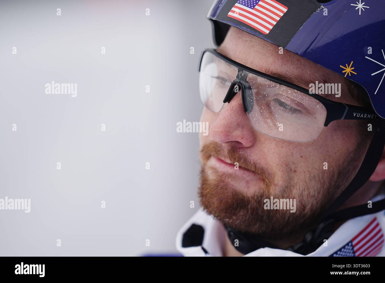 United States' Christopher Lillis reacts to his score during the men's ...