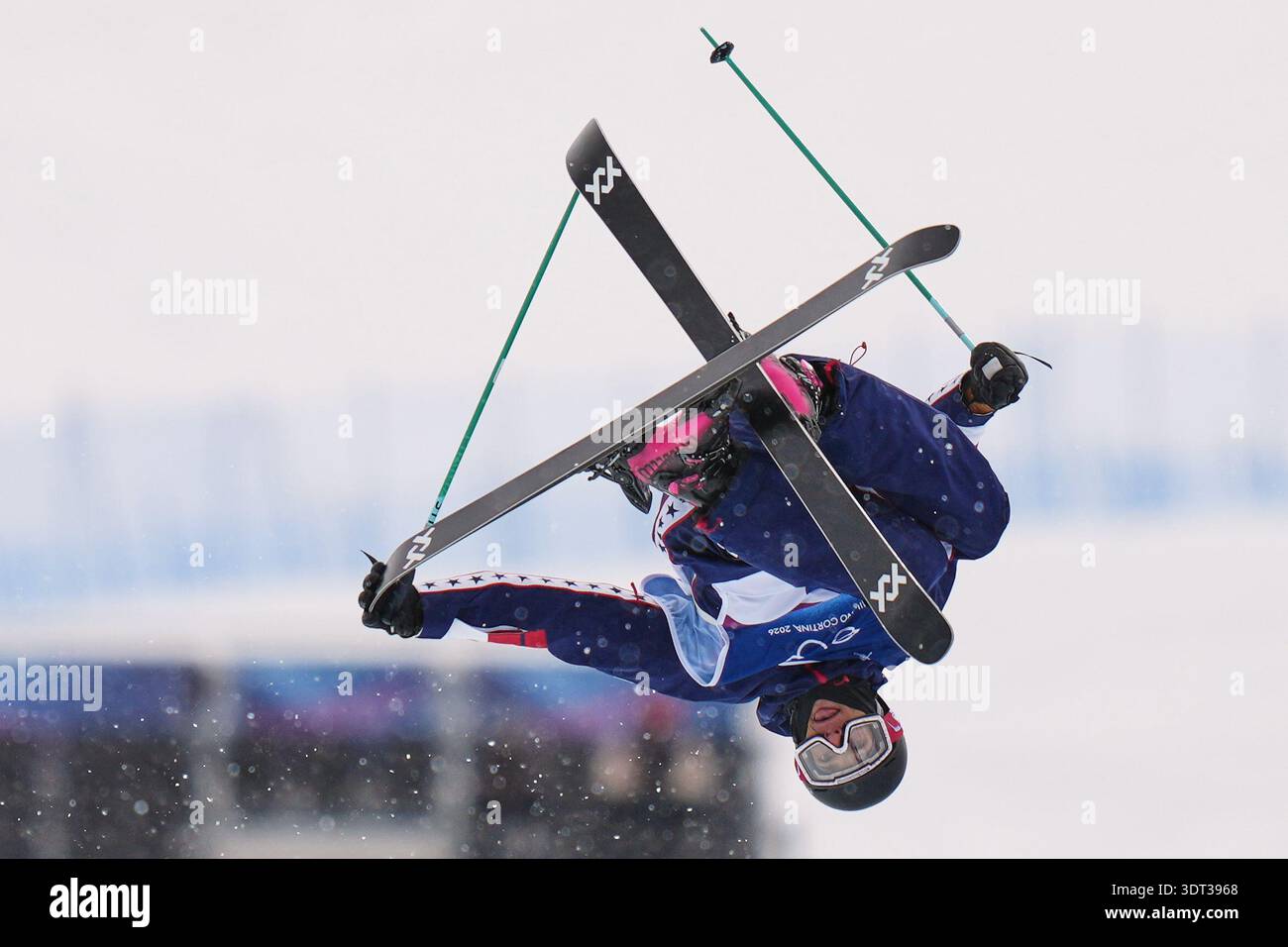 United States' Nick Goepper competes during the men's freestyle skiing ...