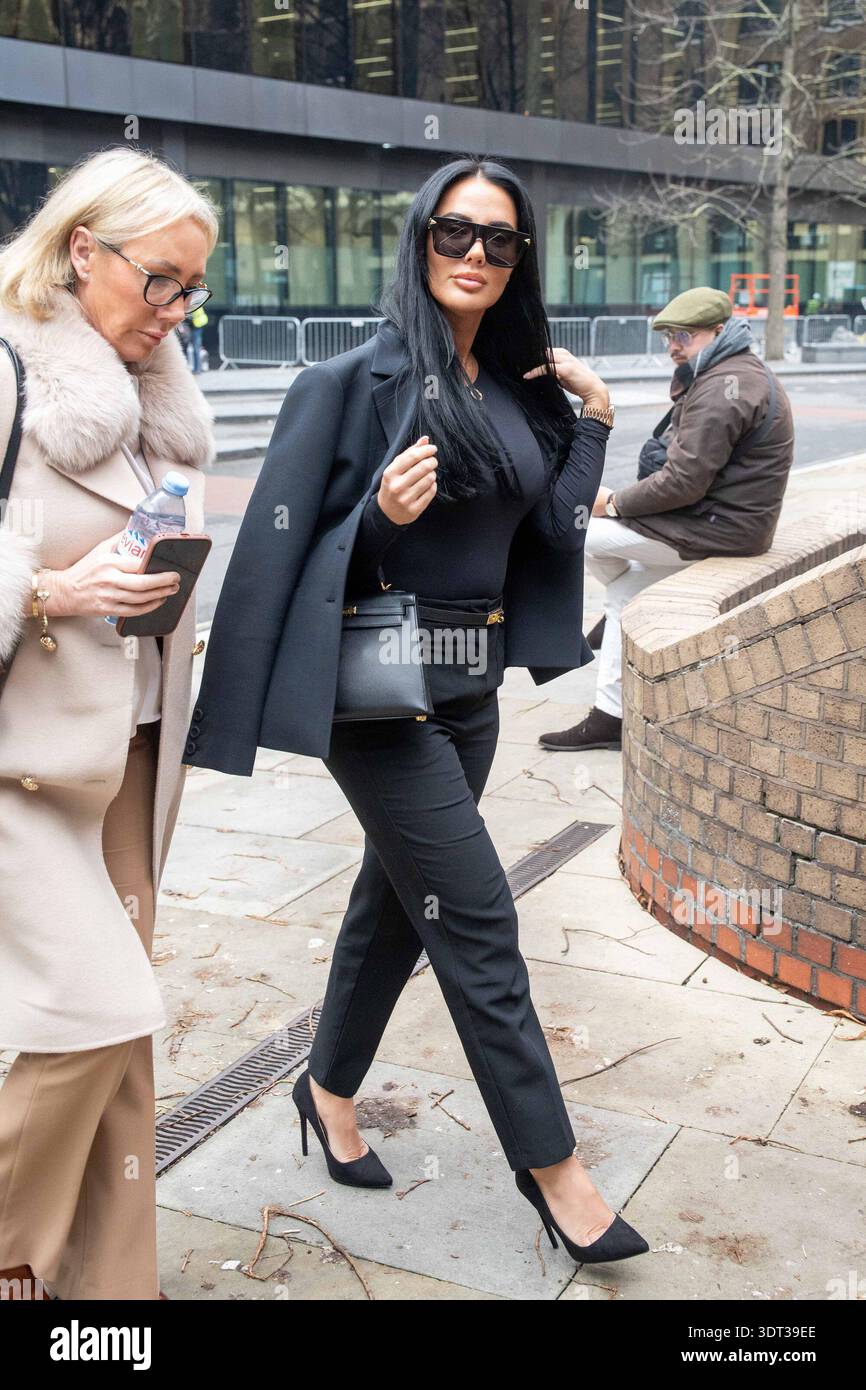 Yazmin Oukhellou (right) arriving at Southwark Crown Court, London. The ...