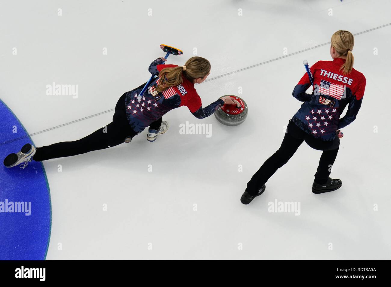 United States Taylor Anderson-Heide, left, and Cory Thiesse compete ...