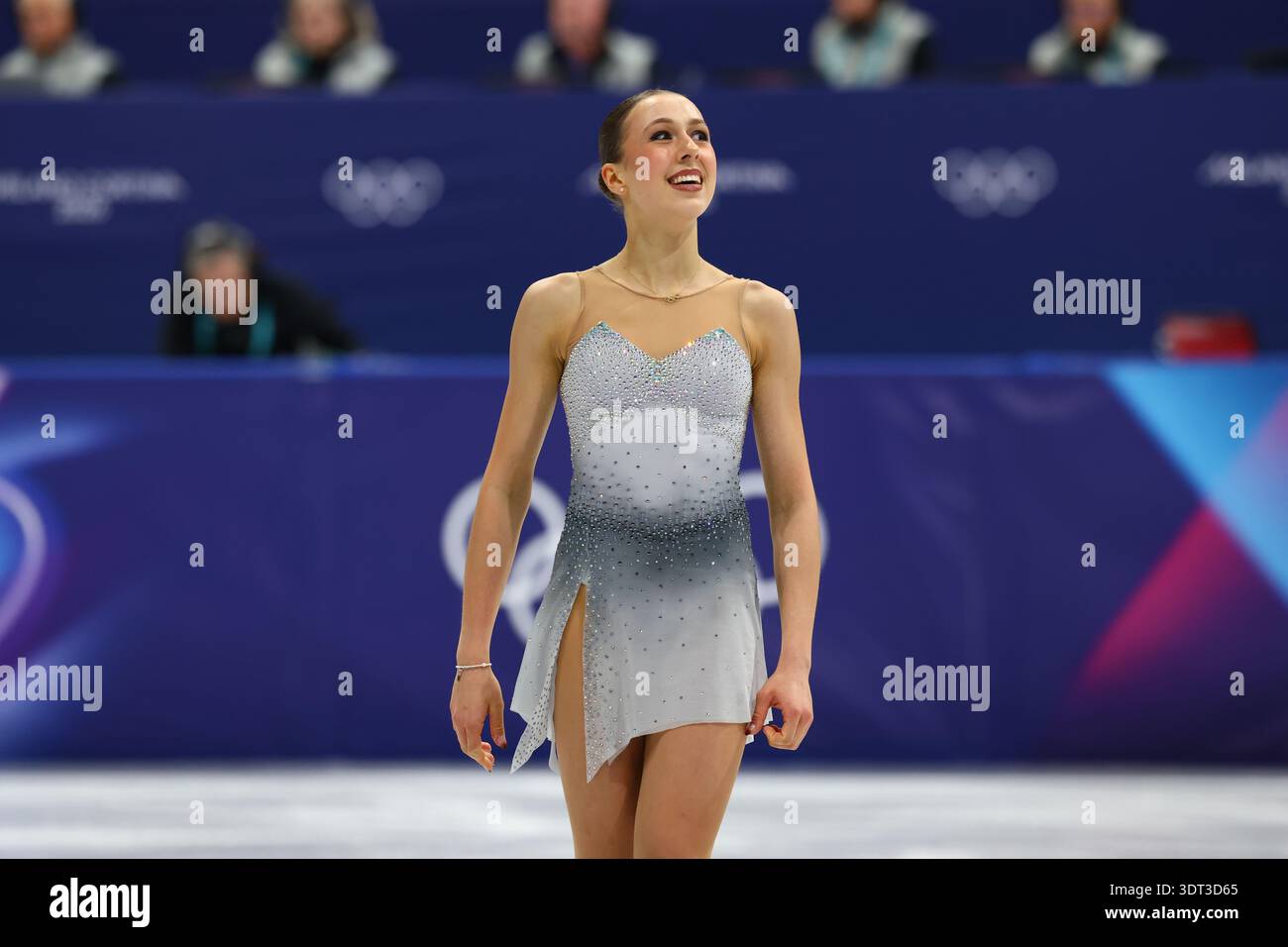 FEB 19, 2026 - Milano, Italy: Livia Kaiser of Switzerland skates her ...
