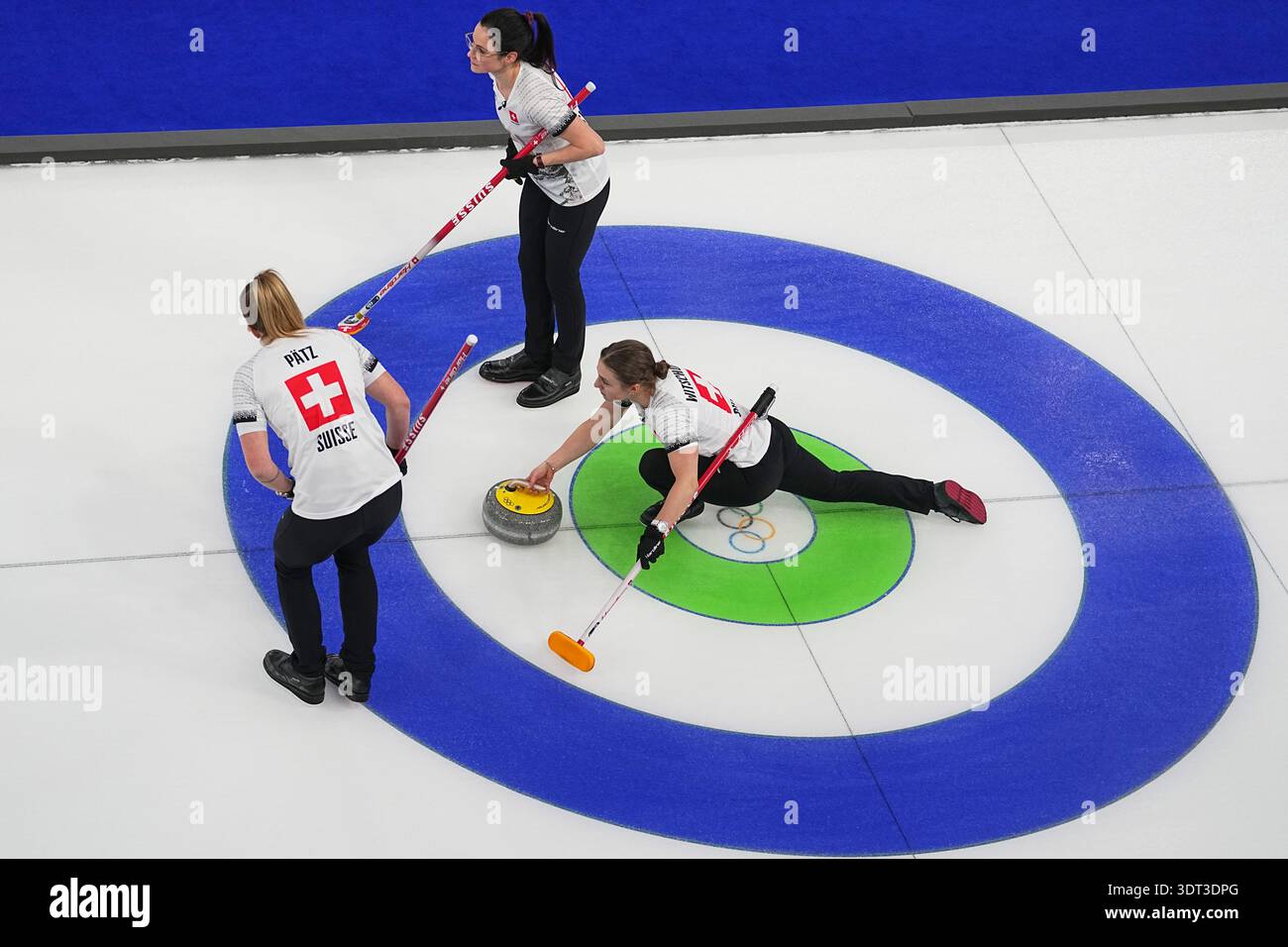 Switzerland's Selina Witschonke, right, Alina Paetz and Carole Howald ...
