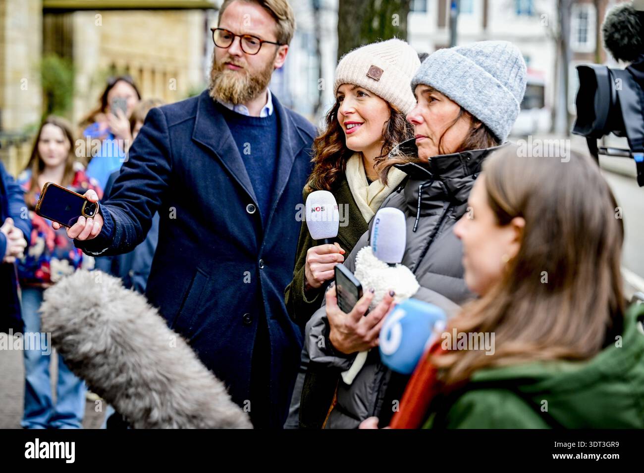 THE HAGUE - Press at the Johan de Wit House NOS RTL SBS Plopkap ROBIN ...